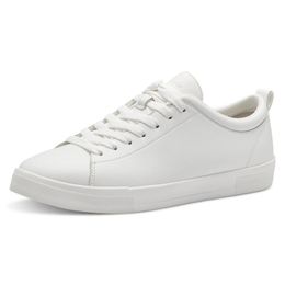 Tamaris Sneaker im Basic-Look, Freizeitschuh, Halbschuh, Schnürschuh weiß 39 39 Lässiger Halbschuh mit gepolstertem Schaftrand