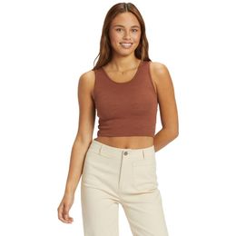 Roxy Crop-Top &raquo;Good Keepsake&laquo; Root Beer XS XS Material: Dickes Polyester-Mischgewebe mit...