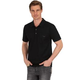 TRIGEMA Poloshirt »Poloshirt aus Single-Jersey« 1 Stk. tlg. schwarz M M DELUXE-Single-Jersey