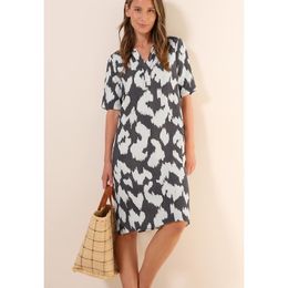 Cecil Midikleid Ohne Taschen mit grafischem Muster volcanic grey S (38) - N-Gr N-Gr S (38) Gemustertes Kleid von Cecil