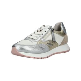 Gabor COMFORT Sneaker »Sneaker Nappaleder« Silber 42 42 Verschluss: Schnürung