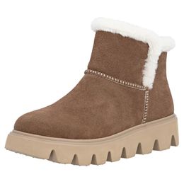 Rieker EVOLUTION Winterboots Plateaustiefel, Schlupfschuh mit Innenreißverschluss braun-beige 36 36 Winterboots aus der Rieker Sport Kollektion