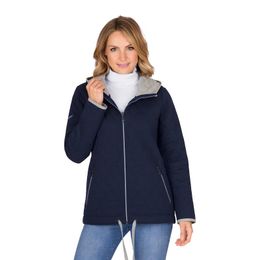 TRIGEMA Sweatjacke »Steppjacke mit Kapuze aus Sweat-Qualität« 1 Stk. tlg. navy XL XL Gesteppte Sweatqualität mit Wattierung