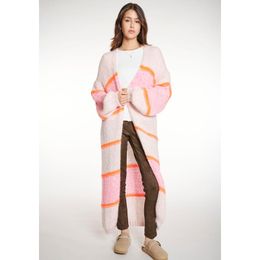 Haily's HAILY’S Strickjacke »LS A CD Lo44rena« pink/orange stripe L (XL) L (XL) Langer Cardiganmantel von HaILY’S in bester Marken-Qualität