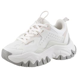 Buffalo Plateausneaker »TRAIL ONE«, Schnürschuh, Chunky Sneaker, Halbschuh mit Plateausohle weiß 40 40 Trendiger Chunky Sneaker zum Schnüren