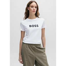 BOSS Orange T-Shirt »C_Elogo_5« mit BOSS-Schriftzug White 100 S (36) S (36) Shirt von BOSS Orange Womenswear