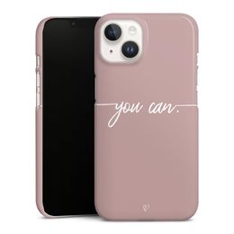 DeinDesign iPhone 14 Handy Premium Case Smartphone Handyhülle Schutzhülle glänzend Spruch Motivation Sayings Premium Case