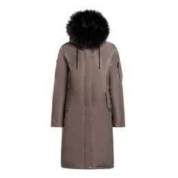 Khujo Wintermantel 'Jilla' Damen Größe XXL braun / schwarz