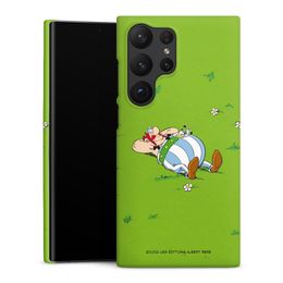 DeinDesign Galaxy S23 Ultra Handy Premium Case Smartphone Handyh&uuml;lle Schutzh&uuml;lle matt Asterix Official Licensed Product Obelix Premium Case