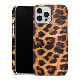 DeinDesign iPhone 13 Pro Max Handy Premium Case Smartphone Handyh&uuml;lle Schutzh&uuml;lle matt Animal Print Leopard Fur Premium Case