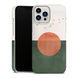DeinDesign iPhone 13 Pro Max Handy Premium Case Smartphone Handyh&uuml;lle Schutzh&uuml;lle matt Sunshine Bird Sunset Premium Case
