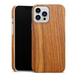 DeinDesign iPhone 13 Pro Max Handy Premium Case Smartphone Handyh&uuml;lle Schutzh&uuml;lle matt Larch Wood Wooden Look Premium Case