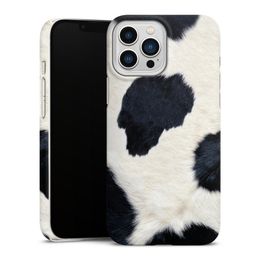 DeinDesign iPhone 13 Pro Max Handy Premium Case Smartphone Handyh&uuml;lle Schutzh&uuml;lle matt Animal Look Animal Print Cow Skin Premium Case