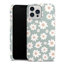 DeinDesign iPhone 13 Pro Max Handy Premium Case Smartphone Handyh&uuml;lle Schutzh&uuml;lle matt Daisy Muster Flowers Premium Case