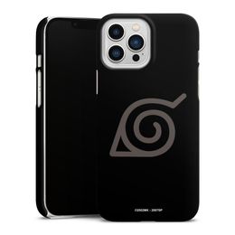 DeinDesign iPhone 13 Pro Max Handy Premium Case Smartphone Handyh&uuml;lle Schutzh&uuml;lle matt Naruto Shippuden Konoha Logo Premium Case