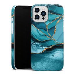 DeinDesign iPhone 13 Pro Max Handy Premium Case Smartphone Handyh&uuml;lle Schutzh&uuml;lle matt Marble Gemstone Glitzer Premium Case