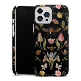 DeinDesign iPhone 13 Pro Max Handy Premium Case Smartphone Handyh&uuml;lle Schutzh&uuml;lle matt Flower Wreath Bee Blossom Premium Case