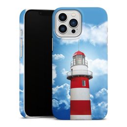 DeinDesign iPhone 13 Pro Max Handy Premium Case Smartphone Handyh&uuml;lle Schutzh&uuml;lle matt Cloud Lighthouse Sky Premium Case