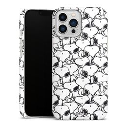 DeinDesign iPhone 13 Pro Max Handy Premium Case Smartphone Handyh&uuml;lle Schutzh&uuml;lle matt Peanuts Snoopy Muster Premium Case