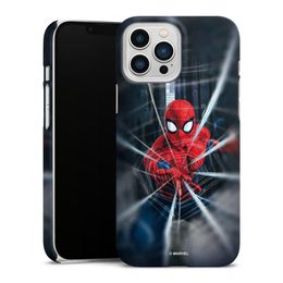 DeinDesign iPhone 13 Pro Max Handy Premium Case Smartphone Handyh&uuml;lle Schutzh&uuml;lle matt Kinofilm Marvel Spiderman Premium Case