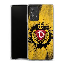DeinDesign Galaxy A52s 5G Handy Silikon H&uuml;lle Case transparent Handyh&uuml;lle Sg Dynamo Dresden Soccer Official Licensed Product Silikon Case