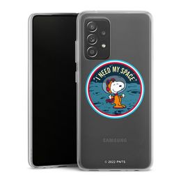 DeinDesign Galaxy A52s 5G Handy Silikon H&uuml;lle Case transparent Handyh&uuml;lle Weltall Snoopy Peanuts Silikon Case