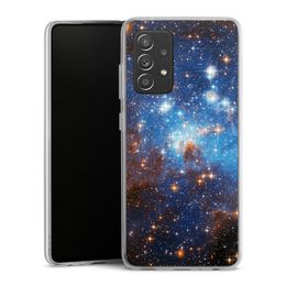 DeinDesign Galaxy A52s 5G Handy Silikon H&uuml;lle Case transparent Handyh&uuml;lle Galaxy Weltall Star Silikon Case