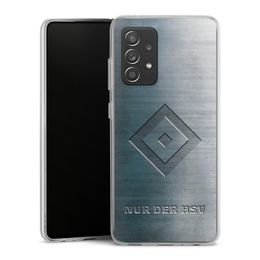 DeinDesign Galaxy A52s 5G Handy Silikon H&uuml;lle Case transparent Handyh&uuml;lle Hamburger Sv Metallic Look Hsv Silikon Case