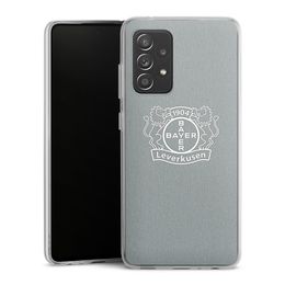 DeinDesign Galaxy A52s 5G Handy Silikon H&uuml;lle Case transparent Handyh&uuml;lle Bayer 04 Leverkusen Official Licensed Product Coat Of Arms Silikon Case