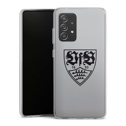 DeinDesign Galaxy A52s 5G Handy Silikon H&uuml;lle Case transparent Handyh&uuml;lle Vfb Stuttgart Official Licensed Product Logo Silikon Case