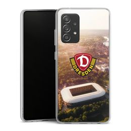 DeinDesign Galaxy A52s 5G Handy Silikon H&uuml;lle Case transparent Handyh&uuml;lle Stadium Sg Dynamo Dresden Sgd Silikon Case