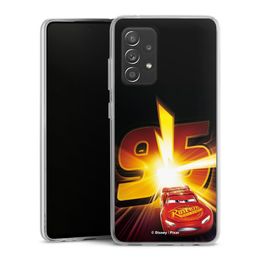 DeinDesign Galaxy A52s 5G Handy Silikon H&uuml;lle Case transparent Handyh&uuml;lle Official Licensed Product Cars Lightning Mcqueen 95 Silikon Case