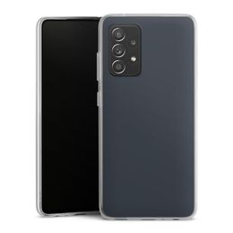 DeinDesign Galaxy A52s 5G Handy Silikon H&uuml;lle Case transparent Handyh&uuml;lle Unicoloured Grey Anthracite Silikon Case