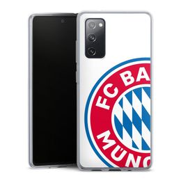 DeinDesign Galaxy S20 FE Handy Silikon H&uuml;lle Case transparent Handyh&uuml;lle Logo Fcb Fc Bayern M&uuml;nchen Silikon Case