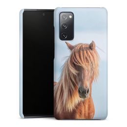 DeinDesign Galaxy S20 FE Handy Premium Case Smartphone Handyh&uuml;lle Schutzh&uuml;lle matt Horse Animals Animal Look Premium Case