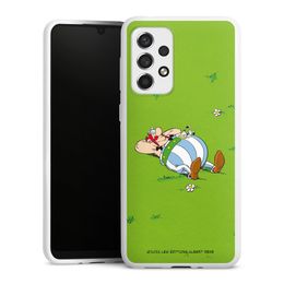DeinDesign Galaxy A33 5G Handy Silikon H&uuml;lle Case wei&szlig; Handyh&uuml;lle Asterix Obelix Official Licensed Product Silikon Case