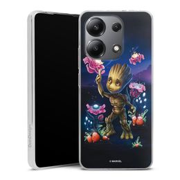 DeinDesign Xiaomi Redmi Note 13 4G Handy Silikon H&uuml;lle Case transparent Handyh&uuml;lle Baby Groot Marvel Guardians Of The Galaxy Silikon Case