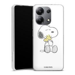 DeinDesign Xiaomi Redmi Note 13 4G Handy Silikon H&uuml;lle Case transparent Handyh&uuml;lle Snoopy Love Peanuts Silikon Case