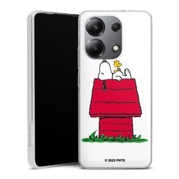DeinDesign Xiaomi Redmi Note 13 4G Handy Silikon H&uuml;lle Case transparent Handyh&uuml;lle Snoopy Peanuts Official Licensed Product Silikon Case