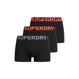 Superdry Boxershorts »TRUNK TRIPLE PACK« Packung, 3 Stk. tlg. Black/Orange XL XL Liegt perfekt am Körper an