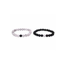 Firetti Armband Set &raquo;Multipack Schmuck Geschenk Zugarmb&auml;nder Steinarmband Edelstein&laquo; Made in Germany - mit Howlith, T&uuml;rkis oder Dalmatiner Jaspis...