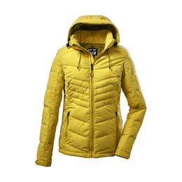 Killtec Steppjacke »KOW 149 WMN QLTD JCKT« Wasser- und windabweisend, atmungsaktiv, abnehmbare Kapuze gelb 44 44 Jacke in Daunenoptik mit...