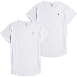G-Star Raw G-STAR T-Shirt »Lash 2er Pack« Packung, 2 Stk. tlg. aus Baumwolle white / white XXL XXL Doppelpack T-Shirts von G-STAR
