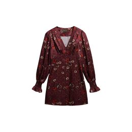 Superdry Kleid Damen Größe 40 hellgelb / tanne / bordeaux / knallrot Winterkleid