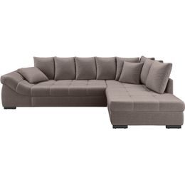 Ecksofa MR. COUCH, B:302cm H:88cm T:202cmmemphis 71 taupe, Grundgewebe 100% Polyester; Nutzschicht 90% Polyester / 10% Polyamid, Wohnzimmer, Sofas,
