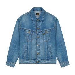 Jeansjacke Lee "RELAXED RIDER", Herren, Gr. XL, beige (sandstorm), Denim/Jeans, Obermaterial: 100% Baumwolle, Casual, relaxed fit hüftlang, Jacken