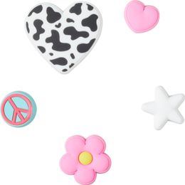 Schuhanstecker Crocs "Jibbitz Girly Icon", Kinder, bunt (rosa bunt), PVC, Schuhzubehör, Schuh Dekoration für einen einzigartigen Look