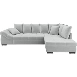 Ecksofa MR. COUCH, B:302cm H:88cm T:202cmmemphis 45 grau, Grundgewebe 100% Polyester; Nutzschicht 90% Polyester / 10% Polyamid, Wohnzimmer, Sofas,