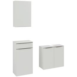 Badmöbel-Set Welltime "Matera", weiß, Kastenmöbel-Sets, mit Softclose-Funktion