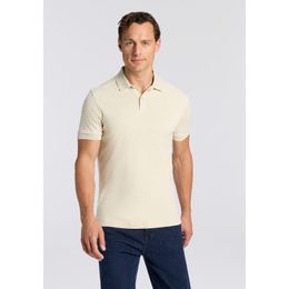 Poloshirt BOSS Green "Pio", Herren, Gr. L, open weiß131, Jersey, Obermaterial: 100% Baumwolle, unifarben, regular fit normal, Rundhals, abgestepptes Bündchen, Shirts, mit Knöpfen, regular fit, toniges Logo
